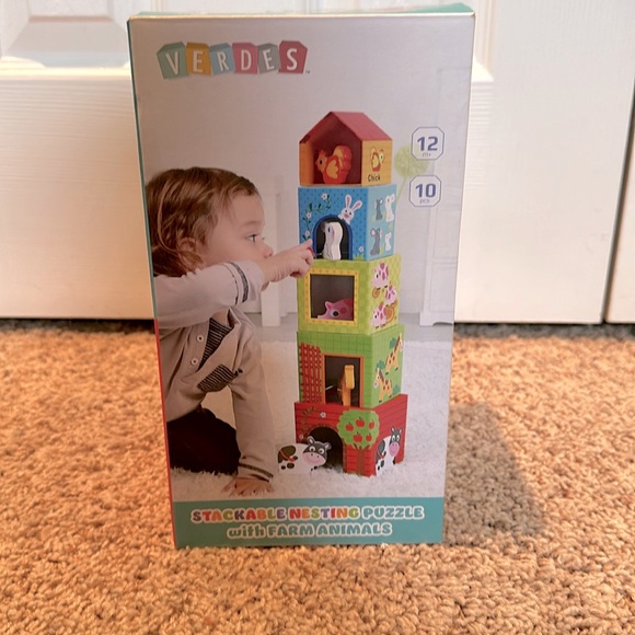 VERDES | Toys | Stackable Nesting Puzzle With Farm Animals | Poshmark
